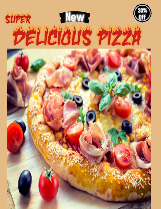 Copy of delicious pizza | PosterMyWall