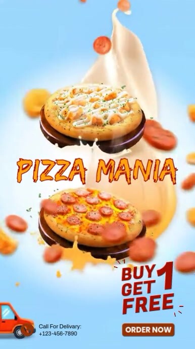 Copy of Delicious Pizza Instagram Reel | PosterMyWall