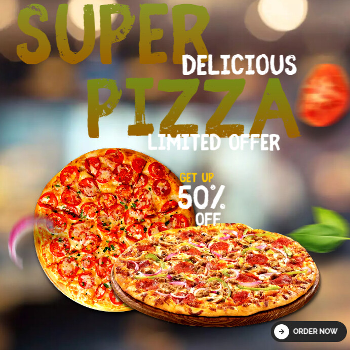 Modèle Delicious Pizza Menu | PosterMyWall