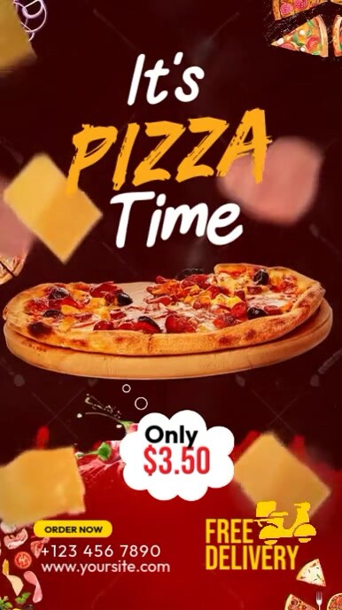 Delicious Pizza Offer Instagram Reel Template | PosterMyWall