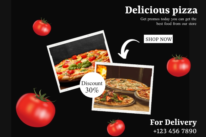 Delicious Pizza Poster Template | PosterMyWall