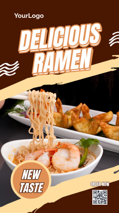 Delicious Ramen Digital Display (9:16) Template | PosterMyWall