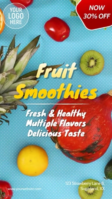Copy of Delicious Smoothies Juices Drinks Insta Story | PosterMyWall