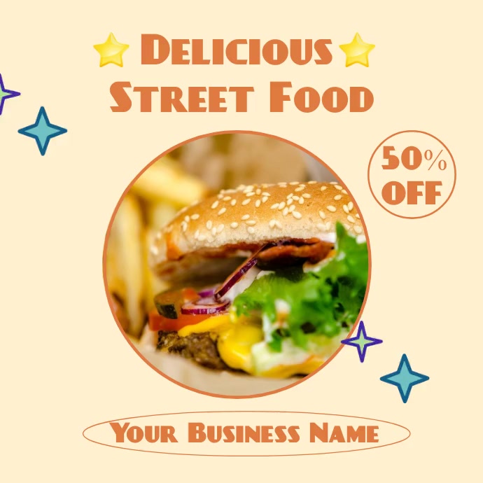 delicious street food dumplings video ad Template | PosterMyWall