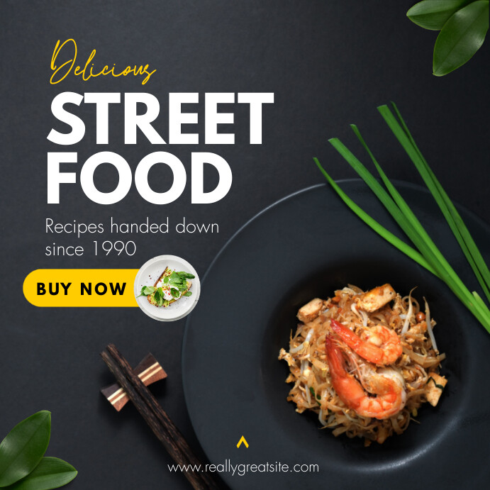 Delicious Street Food Instagram Post Template | PosterMyWall