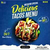 Tacos Menu Ads Template | PosterMyWall