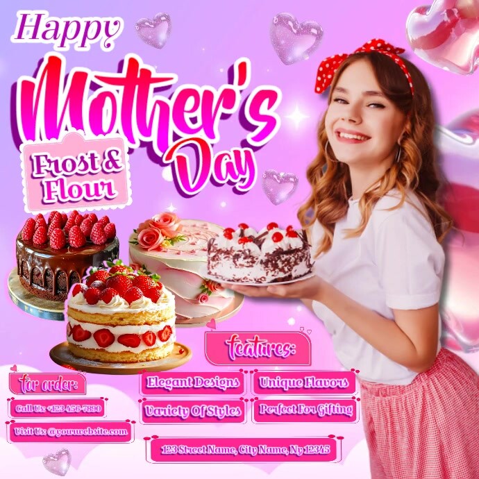 Delight Mom with a Slice of Love – Mother's Day Cakes by Frost & Flour ...