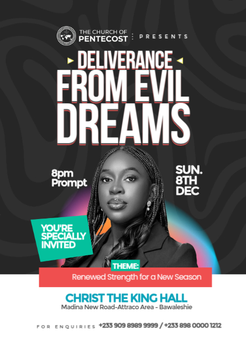 Plantilla de Deliverance Church Event Template | PosterMyWall