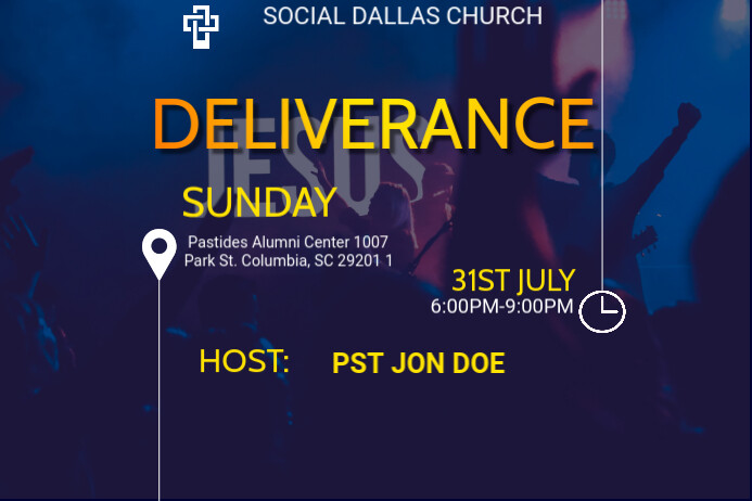 DELIVERANCE SERVICE (1) Template | PosterMyWall