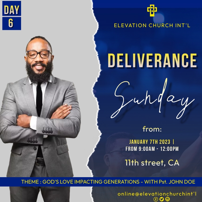 Copy of DELIVERANCE SERVICE (1) | PosterMyWall