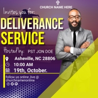 deliverance service flyer Template | PosterMyWall