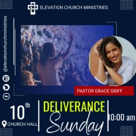 deliverance service flyer Template | PosterMyWall