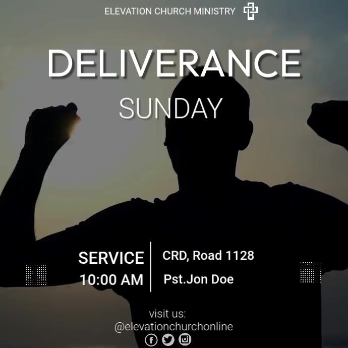 DELIVERANCE SERVICE (10) Template | PosterMyWall