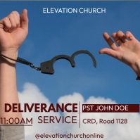 deliverance service flyer Template | PosterMyWall