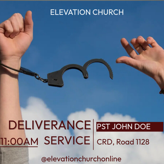 DELIVERANCE SERVICE (11) Template | PosterMyWall