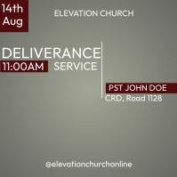 deliverance service flyer Template | PosterMyWall