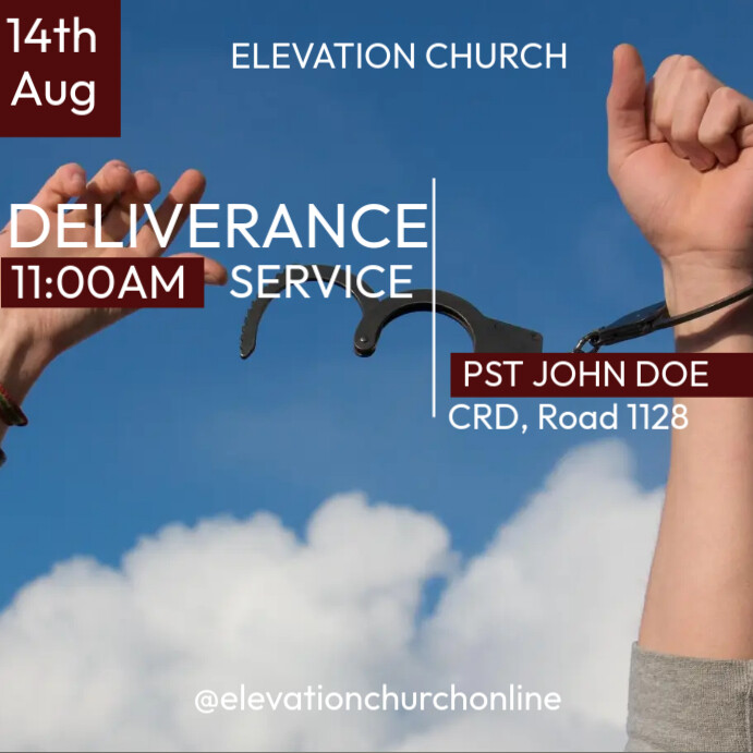 Copy of DELIVERANCE SERVICE (14) | PosterMyWall