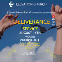 DELIVERANCE SERVICE (16) Template | PosterMyWall
