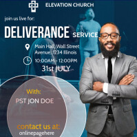 DELIVERANCE SERVICE (8) Template | PosterMyWall