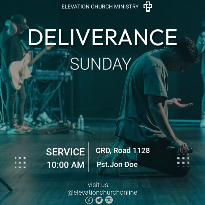 DELIVERANCE SERVICE (8) Template | PosterMyWall