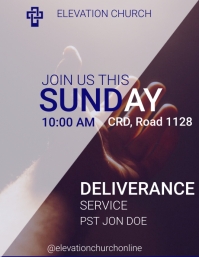 18,380+ deliverance service poster Customizable Design Templates ...