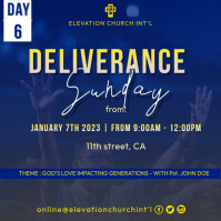 deliverance service flyer Template | PosterMyWall
