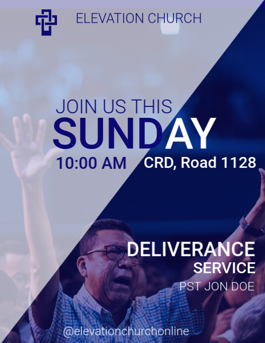 Copy of DELIVERANCE SERVICE | PosterMyWall