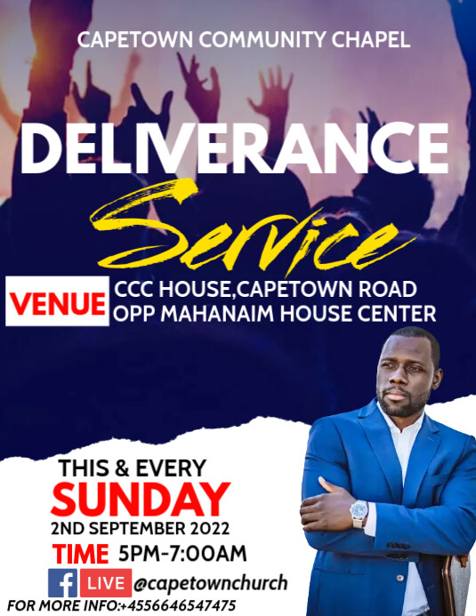 deliverance service flyer (4) Template | PosterMyWall