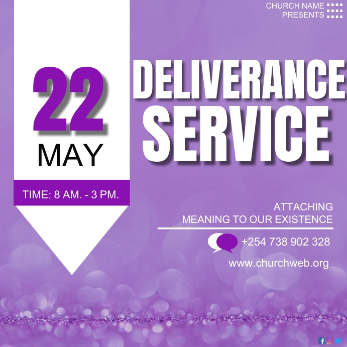 Plantilla de Deliverance service poster | PosterMyWall