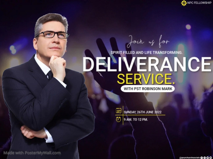 Copy of Deliverance service poster | PosterMyWall
