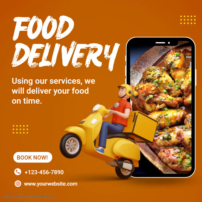 Delivery Template | PosterMyWall