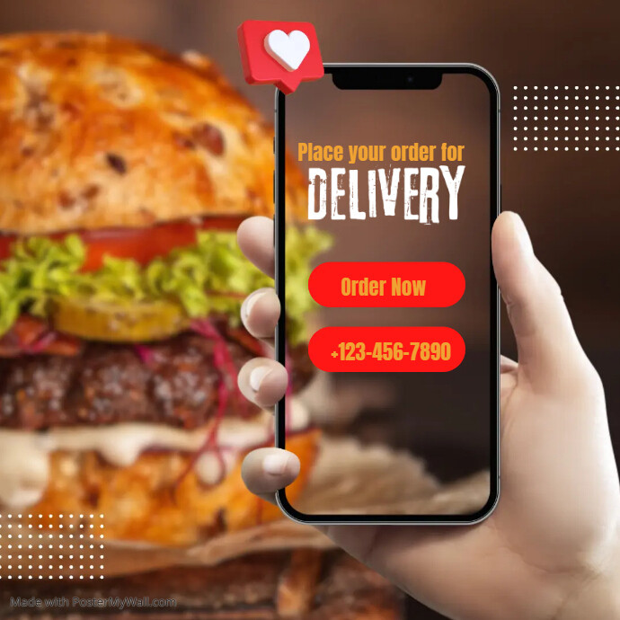 Delivery Template | PosterMyWall