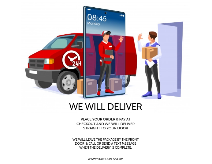 DELIVERY Template | PosterMyWall