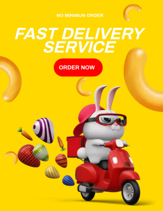 Plantilla de Delivery Flyer | PosterMyWall