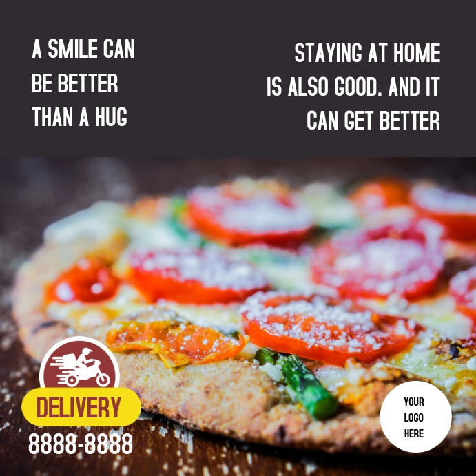 Delivery pizza Template | PosterMyWall