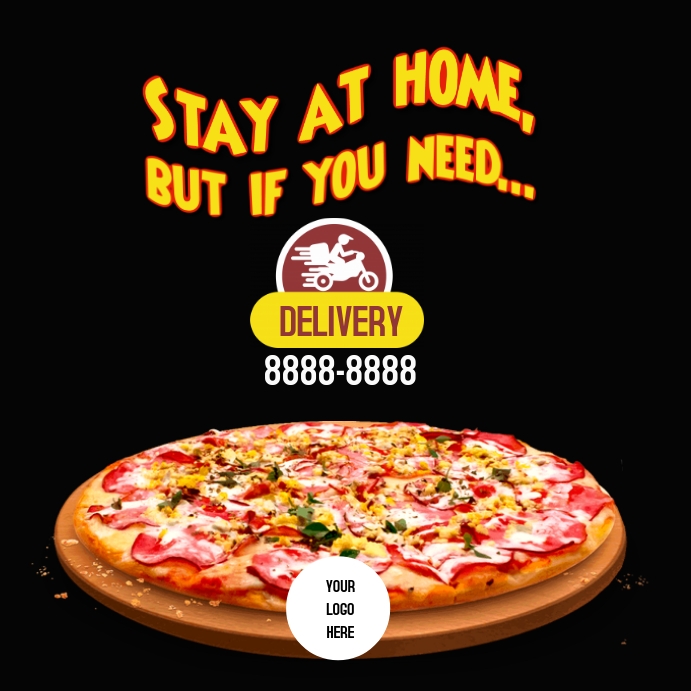 Delivery Pizza Template | PosterMyWall