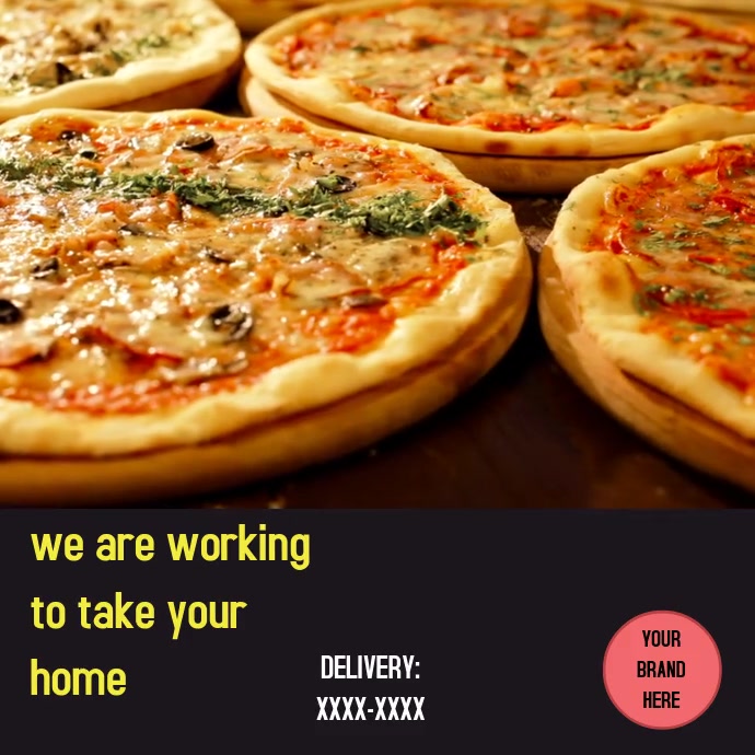 Delivery Pizza Template | PosterMyWall