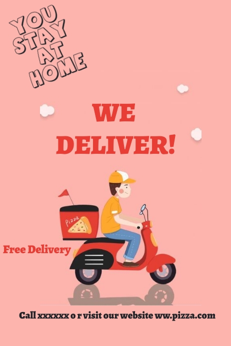Delivery poster Template | PosterMyWall