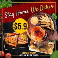 Delivery Restaurant Promo Template | PosterMyWall