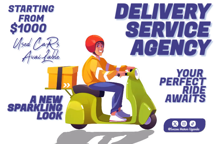 delivery service agency Template | PosterMyWall