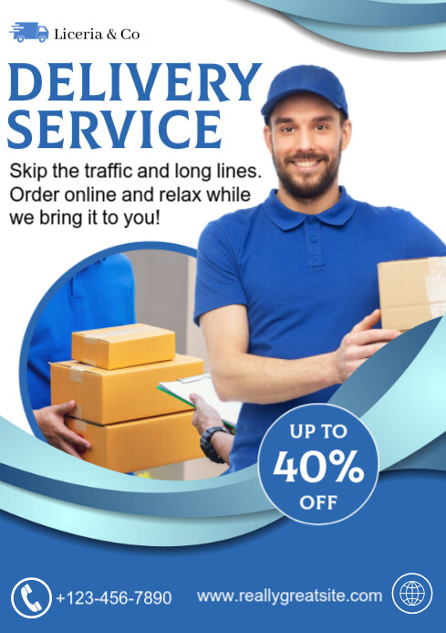 Delivery Service Template | PosterMyWall