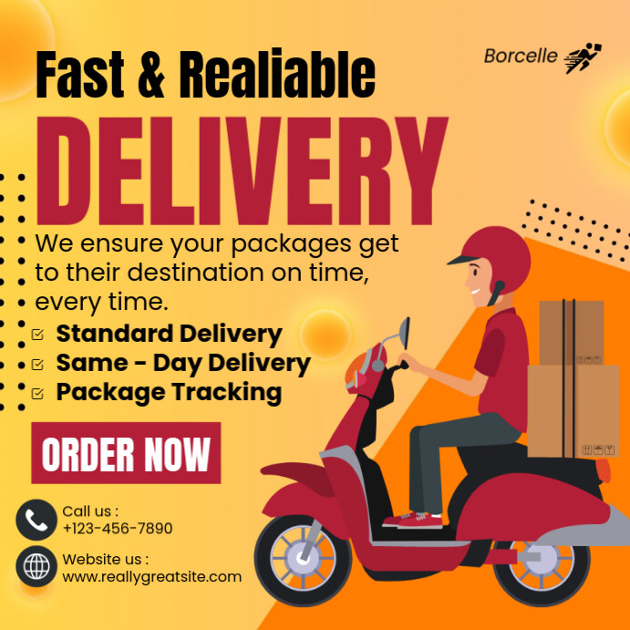 Delivery Service Template | PosterMyWall