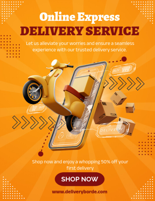 Copy of DELIVERY SERVICE | PosterMyWall