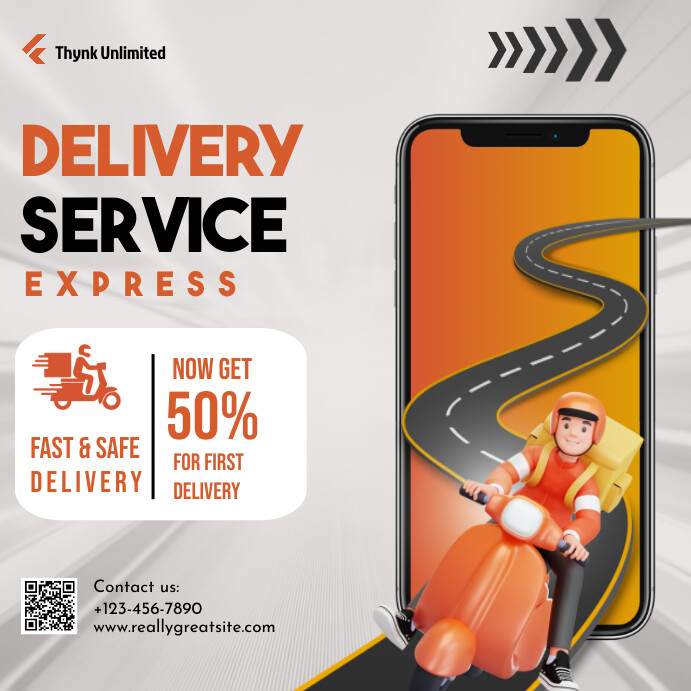 Modèle Delivery Service Express | PosterMyWall