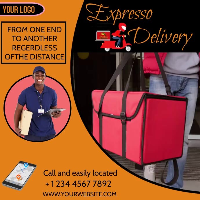 delivery service flyer template | PosterMyWall