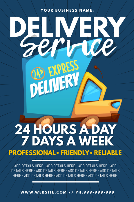 Copy of Delivery Service Poster | PosterMyWall