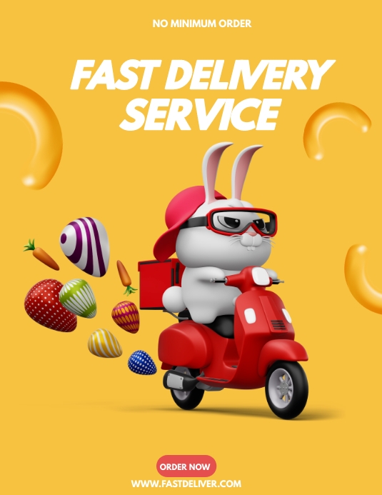 DELIVERY SERVICE TEMPLATE | PosterMyWall