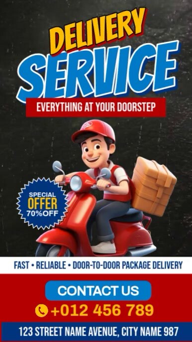 Delivery Services Ads Template | PosterMyWall