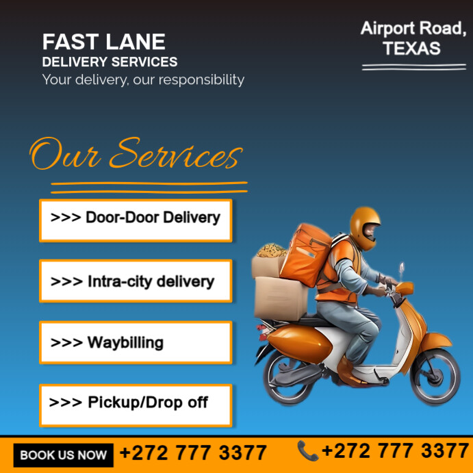Delivery services company design template | PosterMyWall