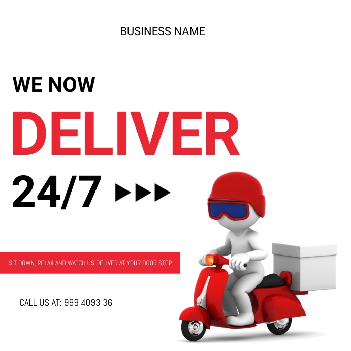 Delivery services Template | PosterMyWall